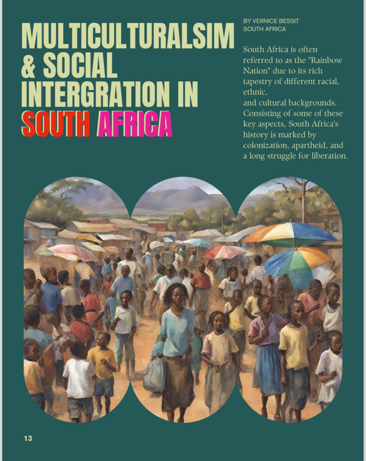 MULTICULTURALSIM & SOCIAL INTERGRATION IN SOUTH AFRICA - The Advocate Post