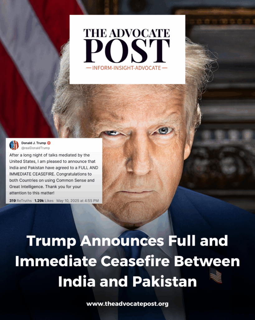 Trump Announces Full Ceasefire Between India and Pakistan - The ...